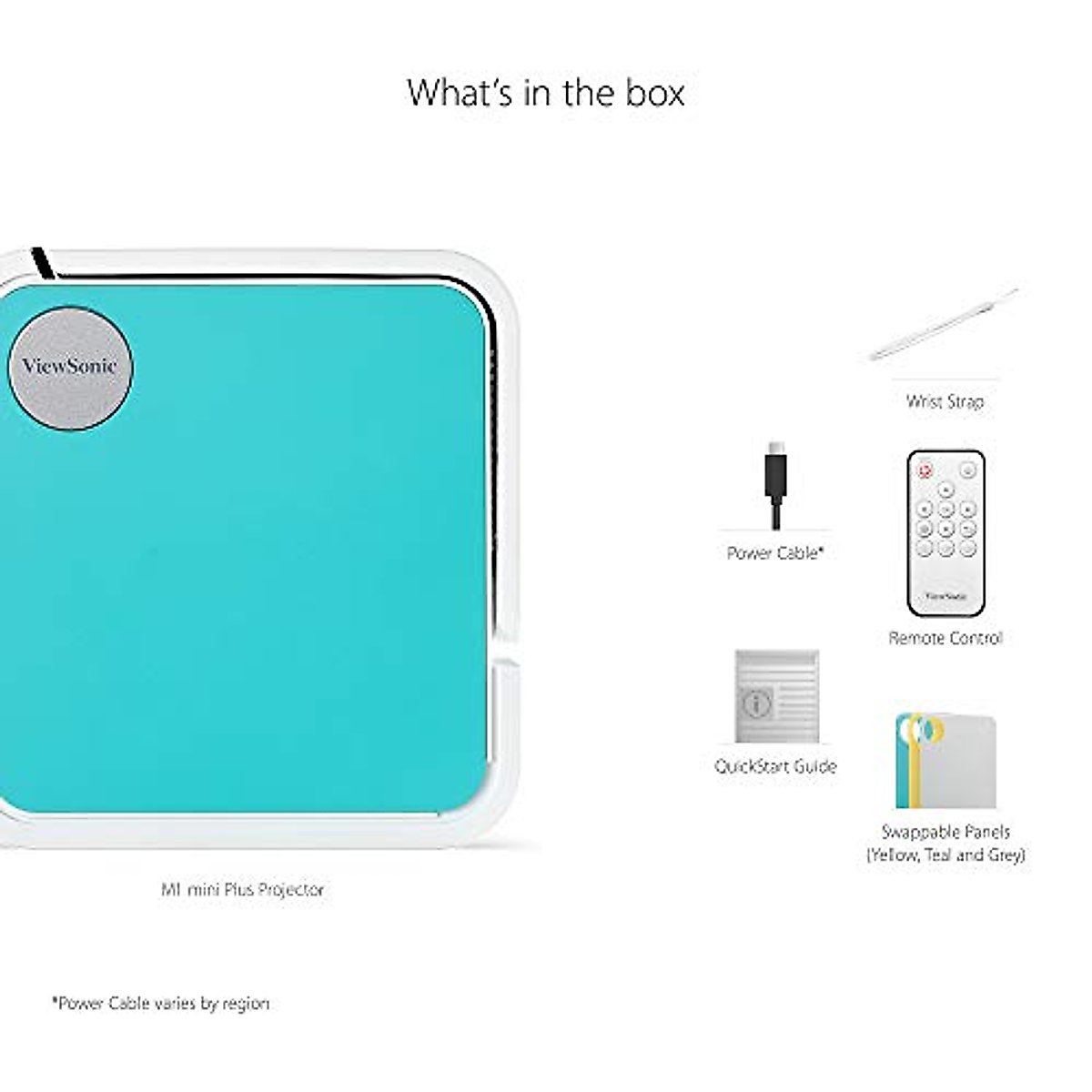 ViewSonic M1 Mini+ Ultra Portable LED Projector with Auto Keystone, Bluetooth JBL Speaker, HDMI, USB C, Stream Netflix with Dongle (M1MINIPLUS)