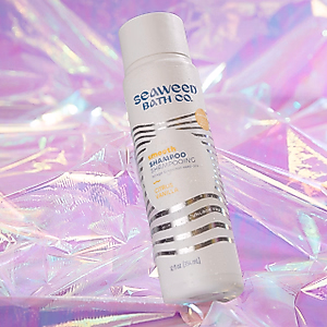 Seaweed Bath Co. Smooth Shampoo, Citrus Vanilla Scent, 12 Ounce, Sustainably Harvested Seaweed, Borage and Broccoli Seed Oils, For Curly and Frizzy Fine Hair