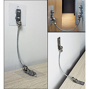 Upgraded Anti Tip Furniture Anchors 2 Pack,Stainless Steel Furniture Straps Wall Anchors Kit,Furniture Wall Straps Protect Children & Pets Safety