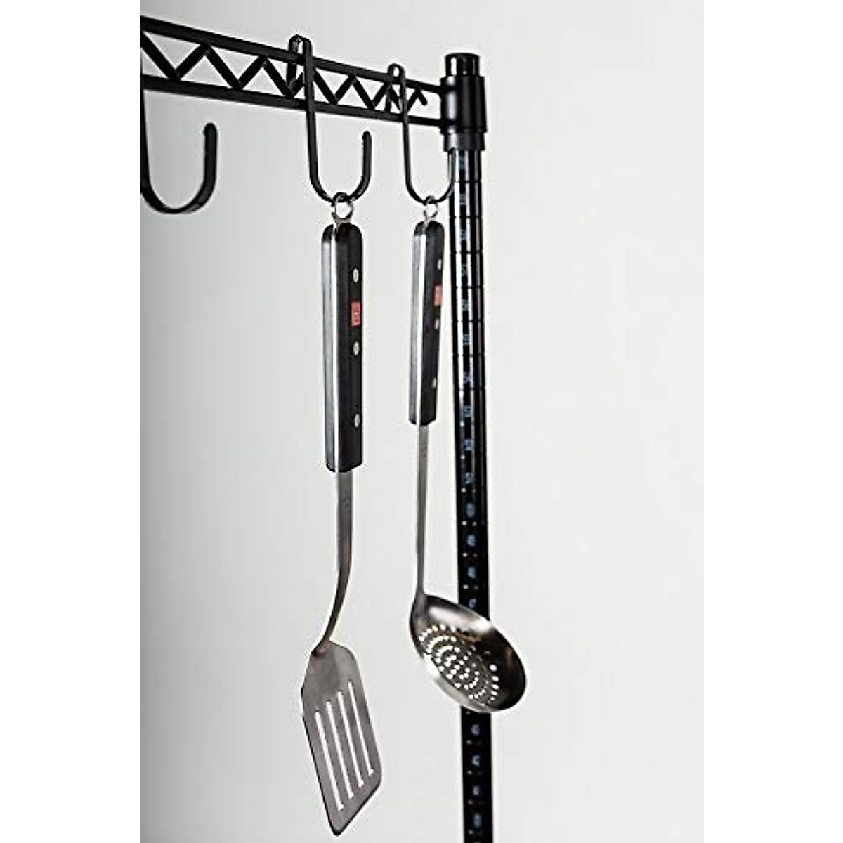 Omega 21" Deep x 36" Wide x 74" High Classic Black Bakers Rack