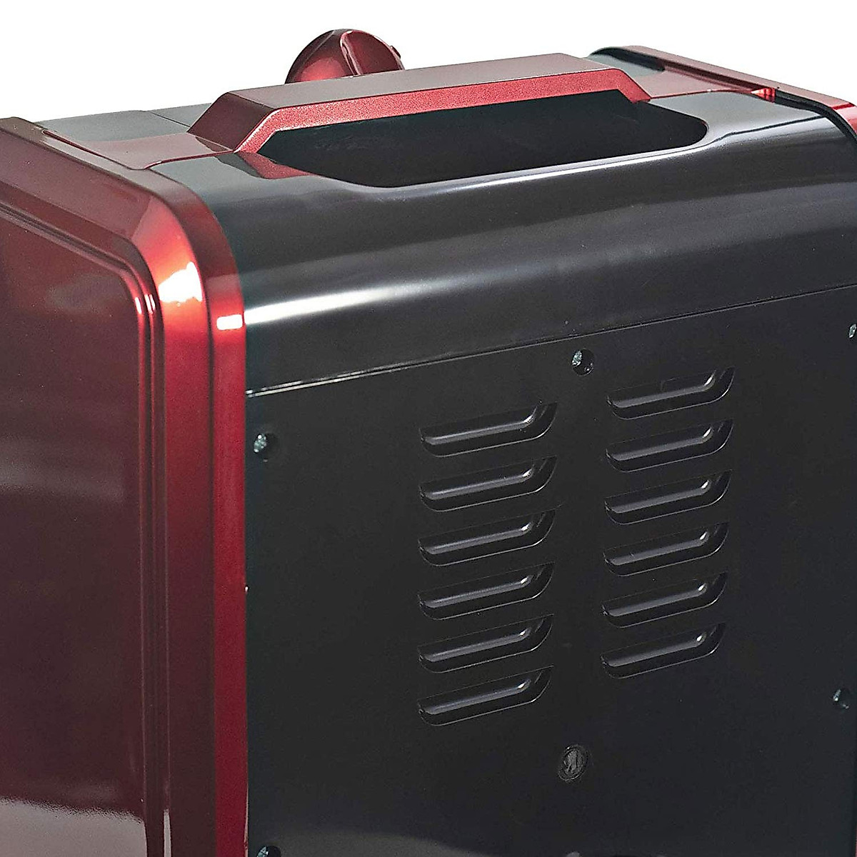 Comfort Zone 1,200W Electric Mini Fireplace Space Heater with Realistic 3D Flame, Stay-Cool Body, Carry Handle, Overheat Sensor, and Safety Tip-Over Switch, Ideal for Home, Bedroom, & Office, CZFP1