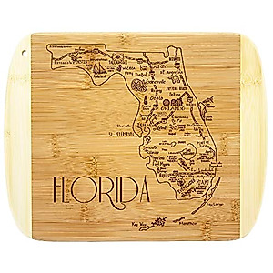 Totally Bamboo A Slice of Life Florida State Serving and Cutting Board, 11" x 8.75"
