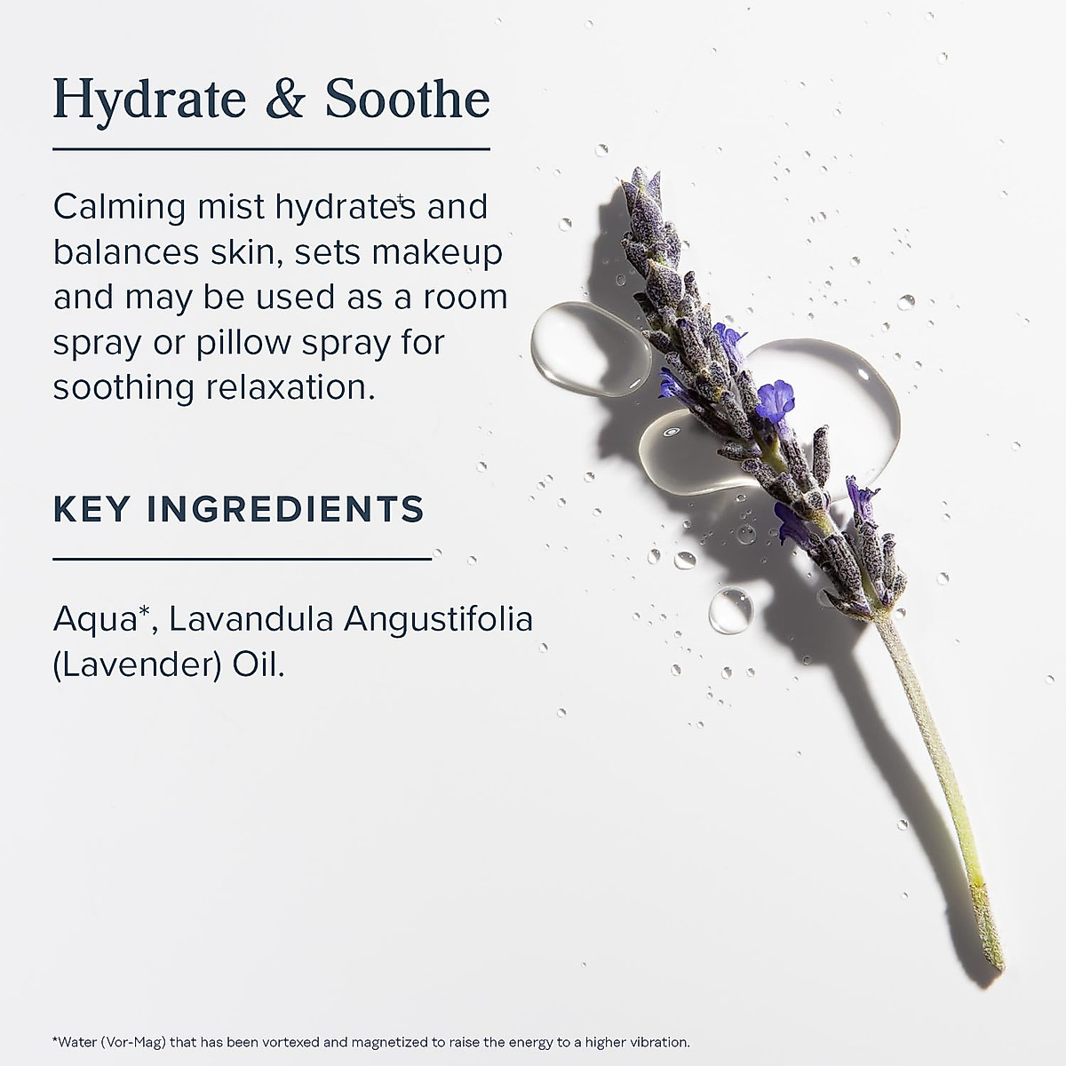 Heritage Store Lavender Water Mist, Face and Body Spray, Pillow Spray, Room Spray, Calms and Balances Skin and Spaces, Soothing Lavender Scent, Made without Parabens, Vegan, Cruelty Free, 8oz