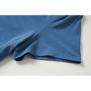 Vozanet Women's V Neck Sexy Pajamas Capri Sets Full Printed Flowers Ladies Sleepwear V Neck Floral Nighty XL to 5XL, Blue, 4X-Large