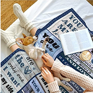 Gifts for Boyfriend, Boyfriend Blanket from Girlfriend 50''x60'', Boyfriend Birthday Gift Blanket for Boyfriend Gifts Soft Cozy Flannel Throw Blanket for Boyfriend