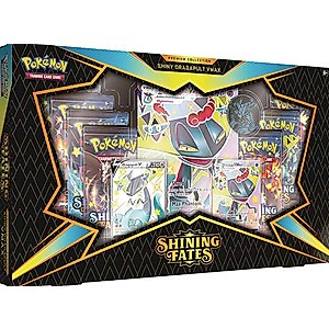 Pokemon Trading Card Game Shining Fates Dragapult VMAX Premium Collection [7 Booster Packs, 2 Promo Cards, Oversize Card & Coin]