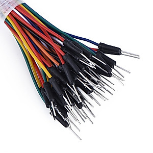 Plyisty Flexible Male to Male Cable Kit Breadboard Wire Kit Breadboard Jumper Wire, Breadboard Jumper Wire Kit, Electronic DIY Project for Solderless Breadboard Arduin