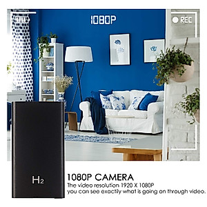 CAMAKT Hidden Camera, HD 1080P 5000mAh Portable Digital Power Bank Spy Camera, Long Time Video Recording with Loop Recording Wireless Security Nanny Cam for Home and Office, No WiFi Function.