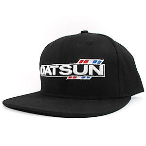 Rotary13B1 Datsun Baseball Cap Black/Hat - Style C Flat Brim