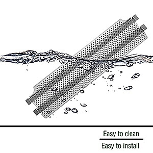 Damile Stainless Steel Grill Heat Plates Heat Shield Burner Cover, BBQ Gas Grill Replacement Parts for Viking VGBQ 30 in T Series, VGBQ 41 in T Series, VGBQ 53 in T Series, VGBQ30, VGBQ41, VGBQ53