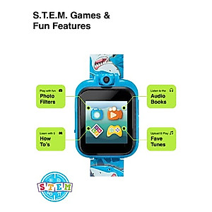 PlayZoom 2 Kids Smartwatch & Headphones - Video Camera Selfies STEM Learning Educational Fun Games, MP3 Music Player Audio Books Touch Screen Sports Digital Watch Gift for Kids Toddlers Boys Girls