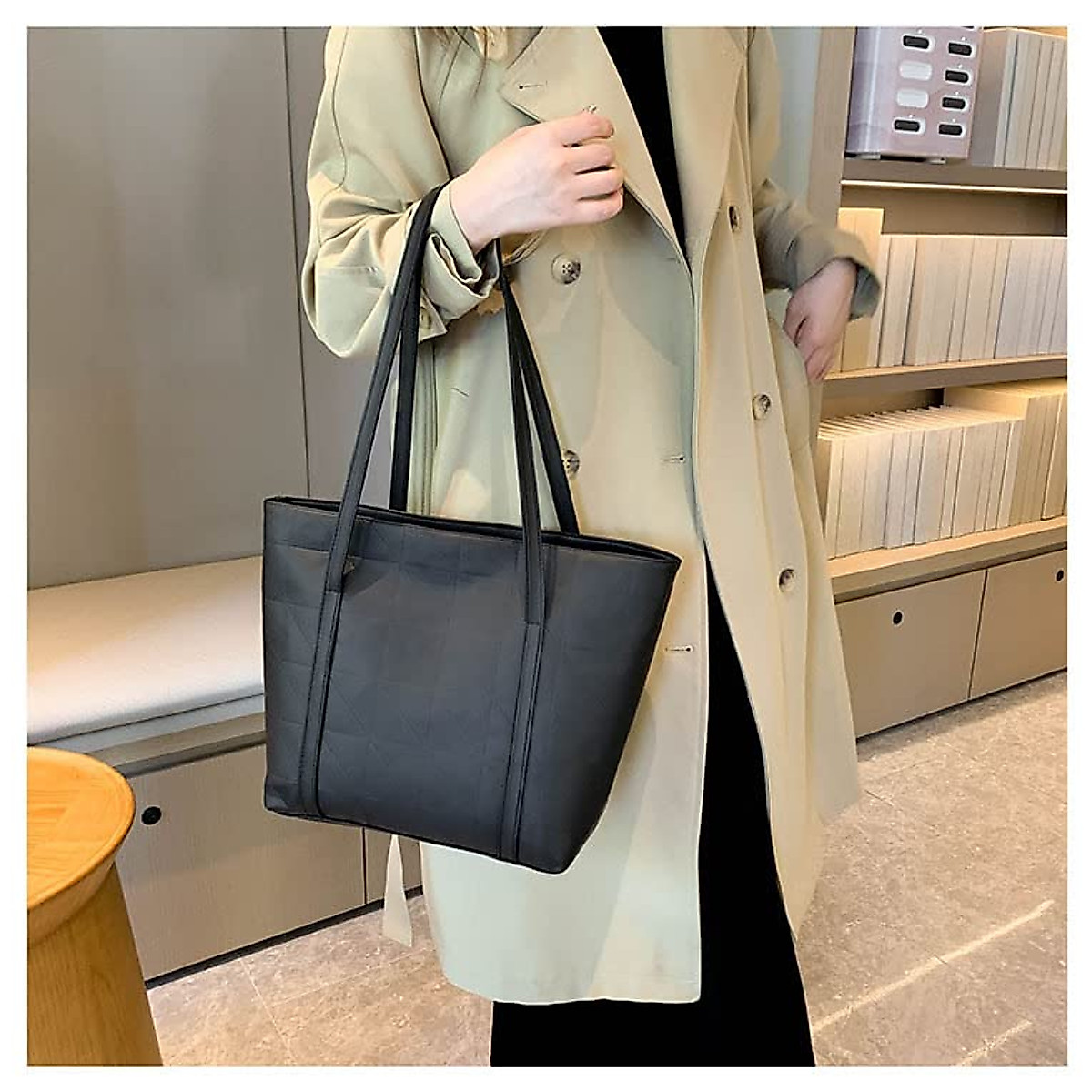 KAMLISSYVV Tote Bag For Women, Handbags, Big Capacity Handbag, Fashion Crossbody Bag Handbag Bag, 2023 New Durable Handbag-(Black)