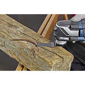 BOSCH OSL005C 5-Piece Starlock Oscillating Multi Tool Assorted Set Blades for Mixed Applications in Metal, Wood and Other General Purpose Materials with Included Case