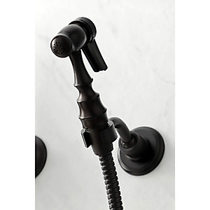 Kingston Brass KS1265PKLBS Duchess Bridge Kitchen Faucet, Oil Rubbed Bronze