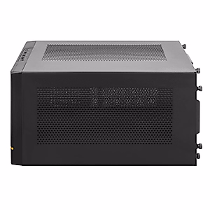 SilverStone Technology SUGO 14, SG14, Black, Mini-ITX Cube Chassis, Supports 3 Slot Full Length GPUs/ATX PSU / 240mm AIO, 4 Removable Panels, SST-SG14B