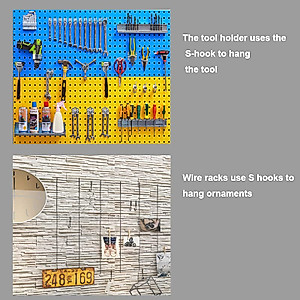 owosald Metal Pot Hanger Stainless Steel s Hook,Used to Hang and Organize Kitchen cookware, (4“ Steel, 20)