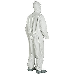 DuPont Industrial & Scientific TY122S - 2XL TY122S EACH 2XL Disposable Elastic Wrist, Bootie and Hood Tyvek Coverall Suit 1414 White