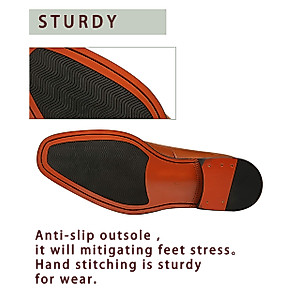 Latest Model Men Dress Shoes Formal Oxford Office Genuine Leather Shoes Brown