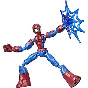 Spider-Man Marvel Bend and Flex Action Figure, 6-inch Flexible Toy, Includes Web Accessory, Ages 4 and Up