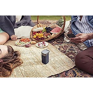 PHILIPS S3505 Wireless Bluetooth Speaker with Bold Sound, Kvadrat Speaker Fabric, Up to 10 Hours Playtime, IPX7 Waterproof, Shower Ready, Small Size, Gray
