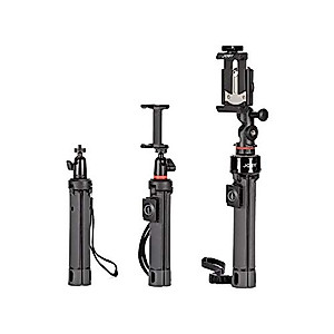 JOBY JB01550-BWW TelePod Mobile Tripod for Smartphone and Camera - Bluetooth Remote, Monopod, Selfie Stick, Vlogging, iPhone, Mirrorless, 360, Action Camera, Lights
