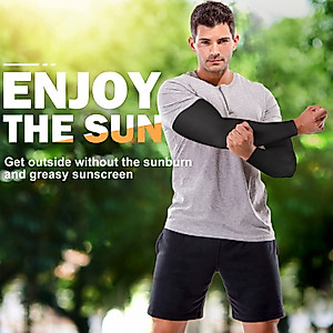 BMHOLU UV Sun Protection Compression Arm Sleeves for Men & Women,Cooling Athletic Sports Sleeve for Football, Golf,Volleyball