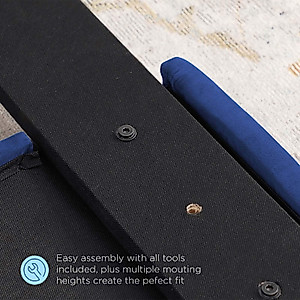 Modway MOD-6185-NAV Juliet Tufted Full/Queen Performance Velvet Headboard, Navy