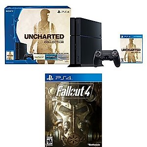 500GB PlayStation 4 Console - Uncharted: The Nathan Drake Collection Bundle with Fallout 4