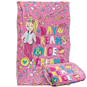 JoJo Siwa Blanket, 36"x58" Day Dreams and Ice Creams Silky Touch Super Soft Throw Blanket