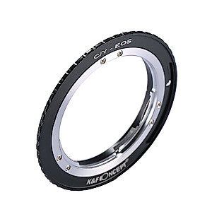 K&F Concept Lens Mount Adapter Contax Yashica C/Y Lens to EF Adapter, for 1D, 1DS, Mark II, III, IV, 5D, Mark II, 7D, 30D, 40D, 50D, 60D, 70D, Digital Rebel T2i, T3, T3i, T4i