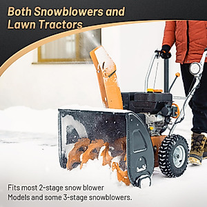 Replacement Shear Pin Kit 738-04124A for MTD Cad Snowblower - Shear Pins & Cotter Pins 714-04040 Compatible with Troy Bilt Craftsman 2-Stage 3-Stage Snow Blower, Snow Thrower, Lawn Tractor, 10 Set