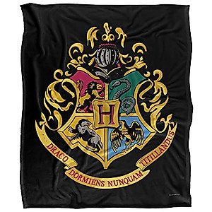 Harry Potter Hogwarts Crest Officially Licensed Silky Touch Super Soft Throw Blanket 50" x 60"