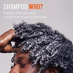 Hairstory New Wash Rich with Scalp Brush, Ultra-Moisturizing Cleansing Cream for Dry & Thick Hair, Shampoo & Conditioner Alternative, Restores Softness & Shine, 8oz