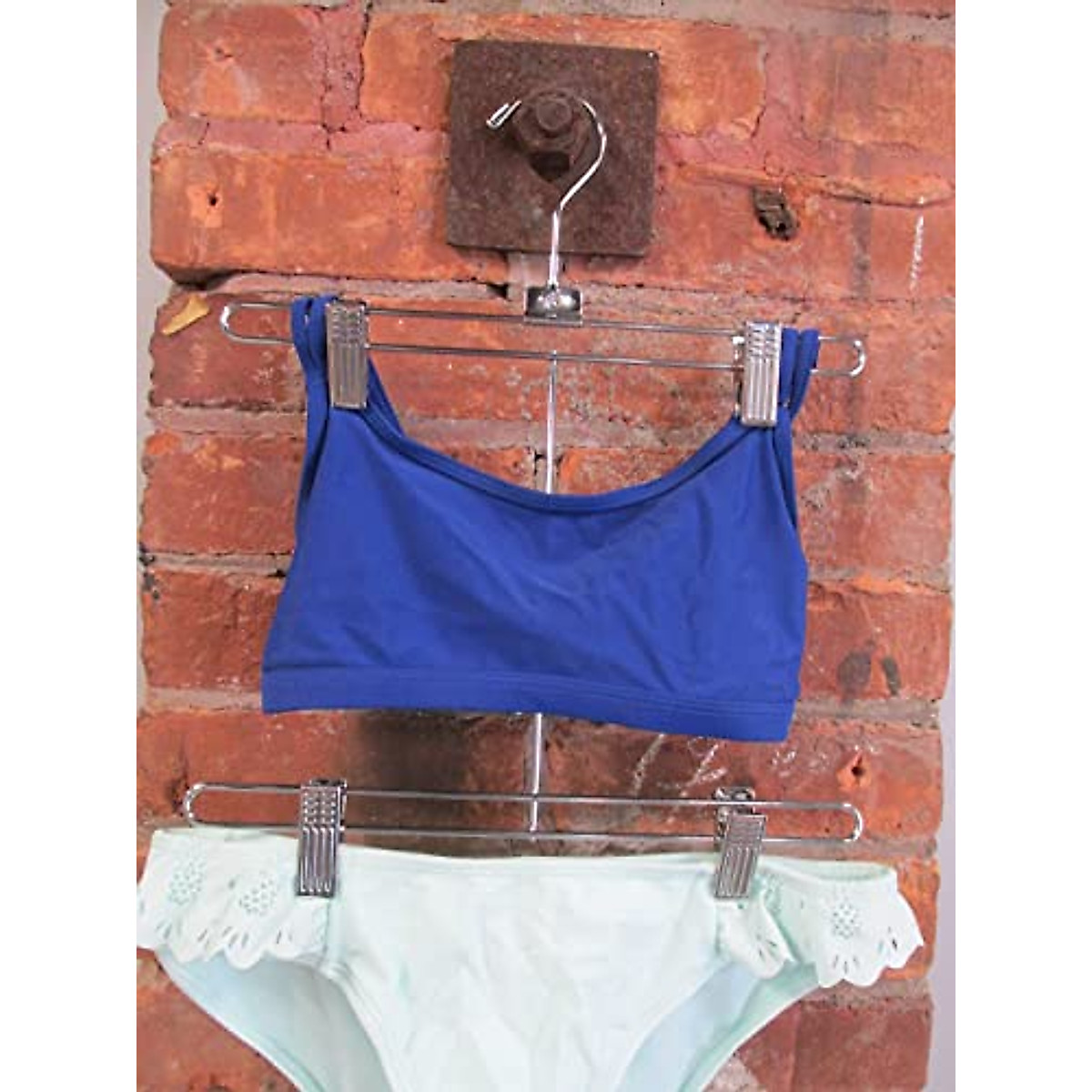 NAHANCO BSH12-50 12" Chrome-Plated Bikini Hanger with Chrome Drop 50 /Carton