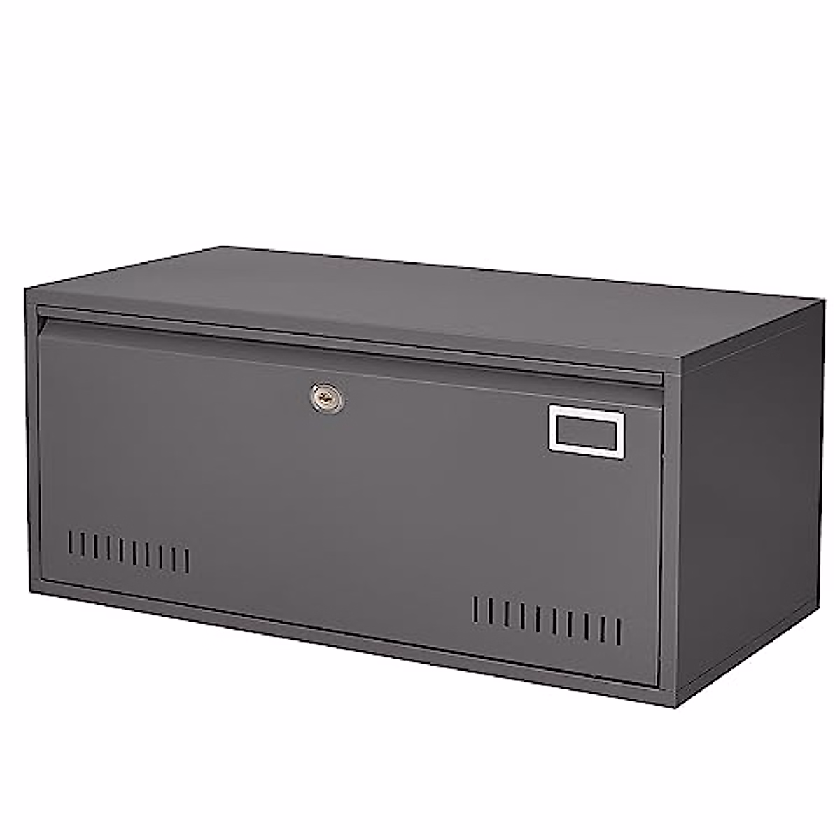 Prohon Metal File Cabinet with Hanging Rod for Letter, A4, Documents, Lateral Cabinets with Drawers & Key Lock, Large Space for Home Office, Gery