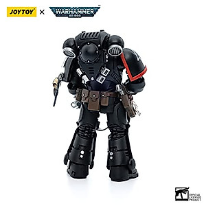 LEBOO JOYTOY Warhammer 40K 1/18 Action Figure Raven Guard Intercessors Sergeant Rychas Joy Toy Figure