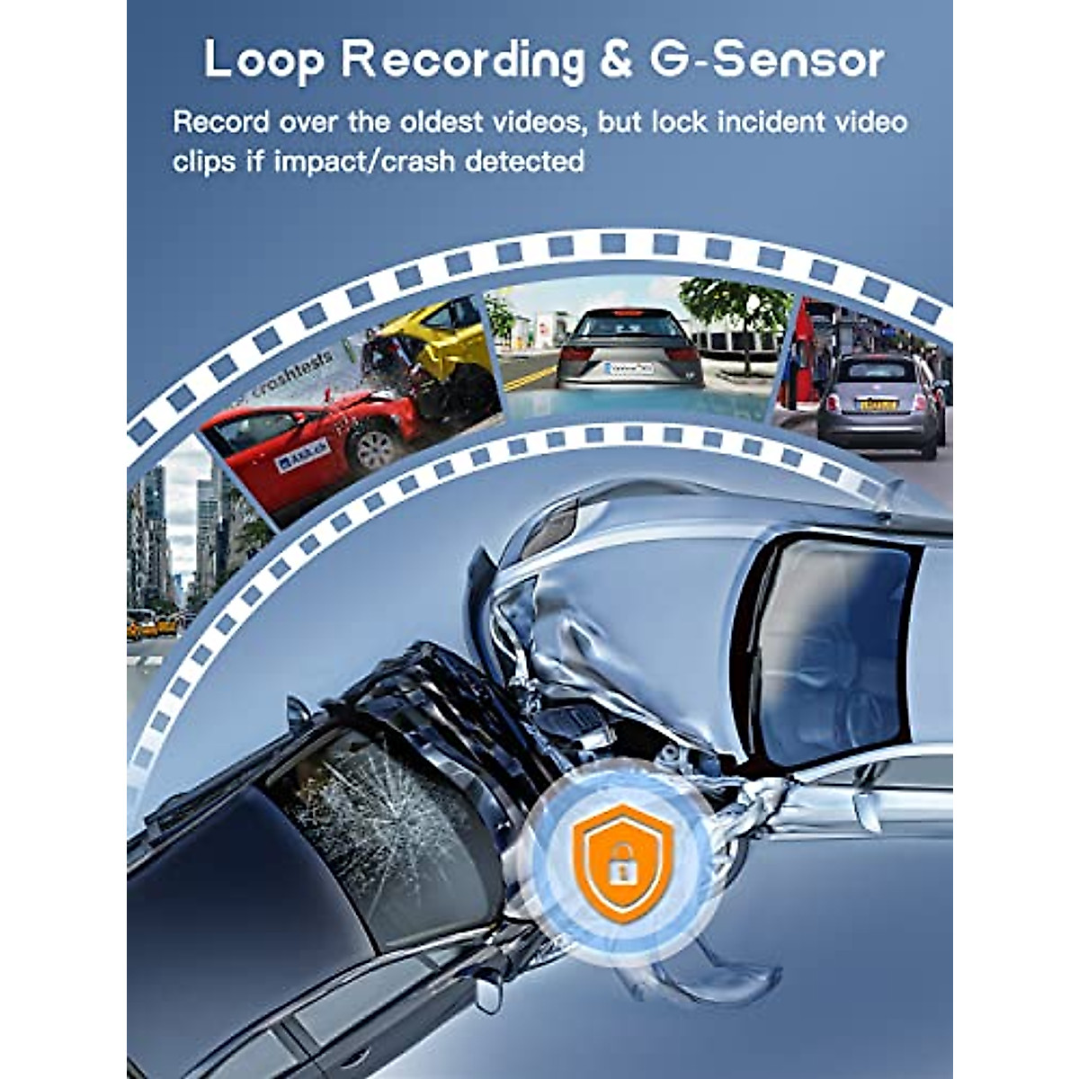 4K Dual Dash Cam Front 4K and Rear 2K Car Dash Camera for Cars 64GB Card Included GILAYGROW 3" IPS Dashboard Camera Recorder with Card Reader, Super Night Vision, 170°Wide Angle