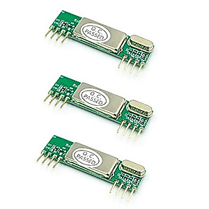 HiLetgo 3pcs RXB6 433MHz Superheterodyne Wireless Receiver Module for Arduino/ARM/AVR