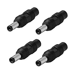VONOTO 3.5mm x 1.35mm Female to 5.5mm x 2.1mm Male DC Power Connector Adapter, 4PACK, for Laptop CCTV Camera Strip Lighting