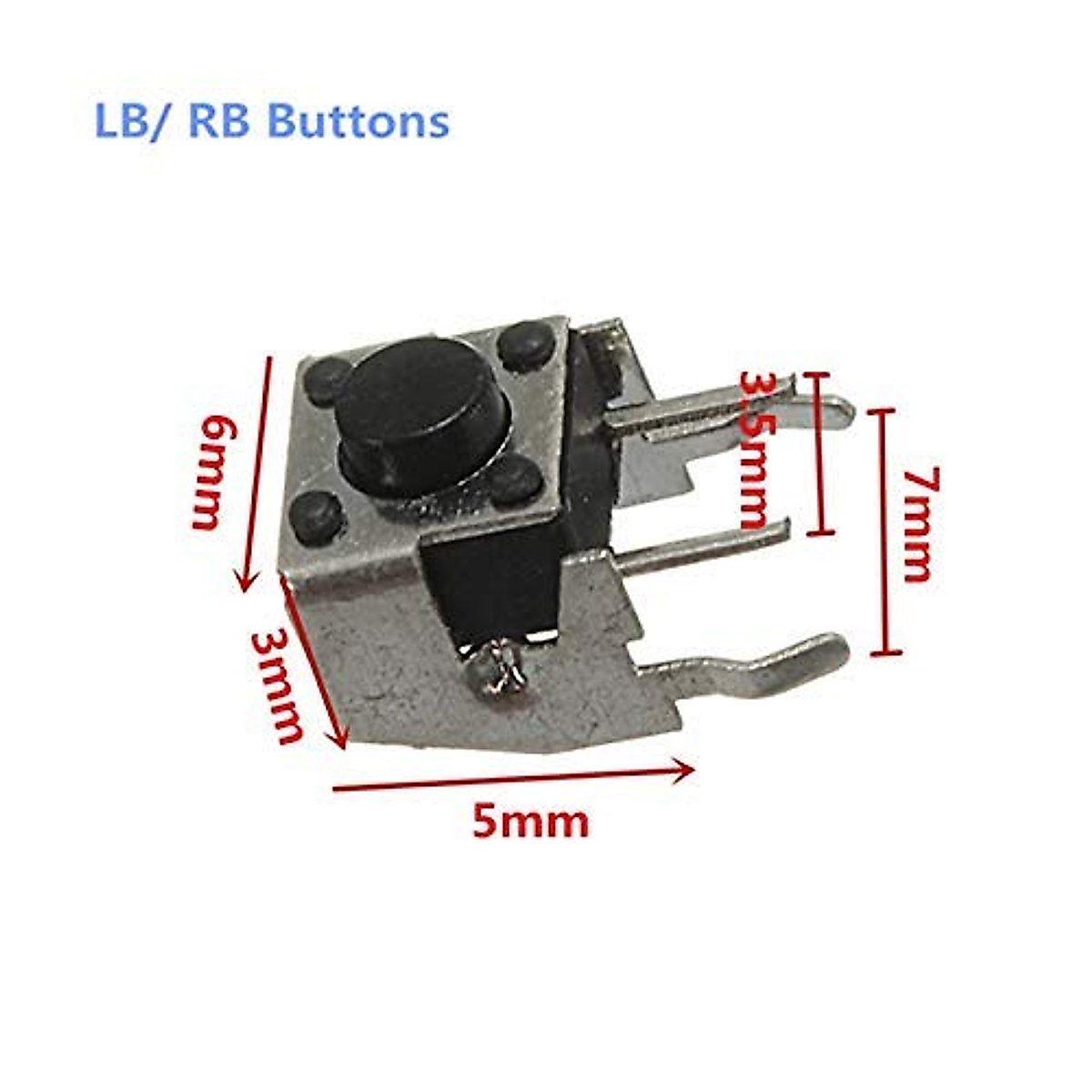 2 X LB RB Bumper Switch Button Replacement for Xbox 360 Xbox One Controller Buttons
