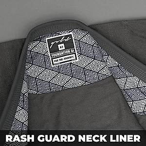 Gold BJJ Foundation Gi - Pearl Weave Jiu Jitsu Gi for Men and Women - IBJJF Competition Legal BJJ Gi (Grey, A0)