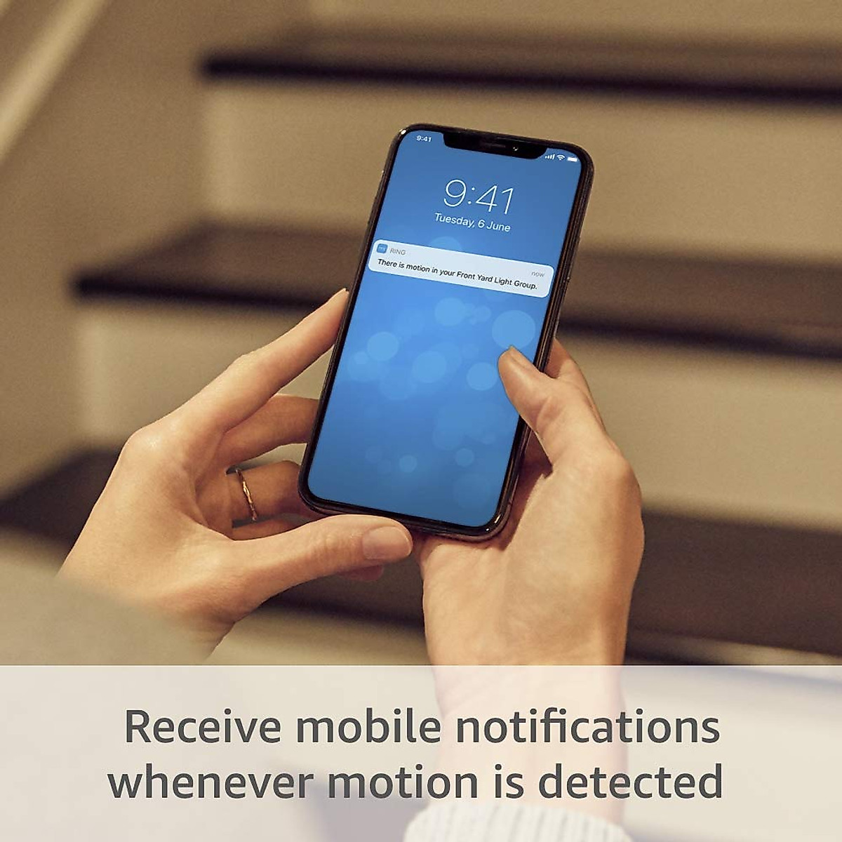 Ring Solar Pathlight - Outdoor Motion-Sensor Security Light, Black (Starter Kit: 2-pack)