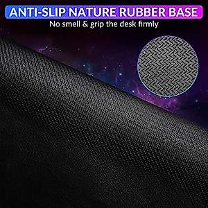 Gimars RGB Mouse Pad with Wrist Rest Support,12 x 10 inch Extra Large Ergonomic Gaming Mouse Pad with 11 LED Lighting Modes,Non-Slip Rubber Base,Lycra Fabric for Laptop, Computer, PC Gaming