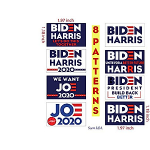 Biden Harris 2020 500 Pcs Role Stickers - 8 Patterns Biden Harris Sticker - Joe Biden Sticker -Kamala Harris Sticker for car Stickers, Bumper Stickers, Bags, Windows- No Malarkey