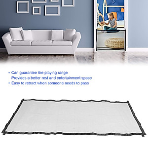 Jacksing Safty Baby Gate, Baby Door Gate Baby Gate Retractable Doorway Baby Gate for Indoor(L)