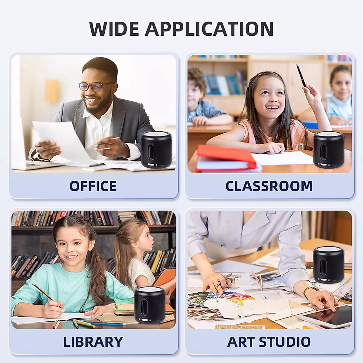 tenwin Electric Pencil Sharpener,Battery Powered and Portable Pencil Sharpeners Kid, Blade to Fast Sharpen,Suitable for NO.2/Colored Pencils(6-8mm), School/Classroom/Office/Home