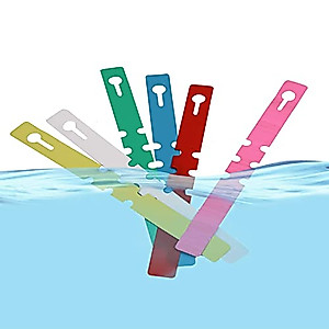 KINJOEK 1200 PCS 6 Colors Plant Tags Labels, Hanging Adjustable Wrap Around Waterproof Plastic Plant Tags Markers for Garden Outdoor Indoor Plants Flowers Tree Identifying Various, 2x20cm