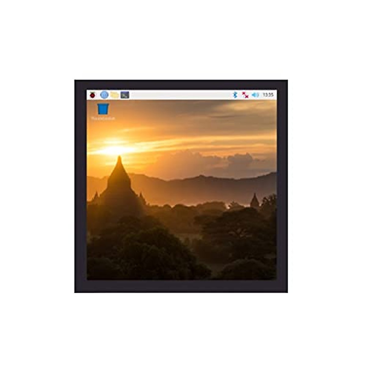 Iunius 4inch Square Capacitive Touch Screen LCD (C),for Raspberry Pi, 720×720, DPI, IPS, Toughened Glass Cover, Display DPI666 262K Colors,Low Power
