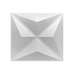 3Drop 3D Drop Ceiling and Wall Tiles – Ultra-Thin 2x2 Lay-in Matte White PVC for 24” x 24” Ceiling Grid System (10-Pack, 3DTC24)