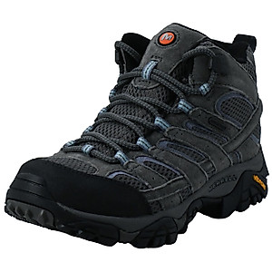 Merrell Women's Moab 2 Mid Waterproof Hiking Boot, Granite, 10 M US